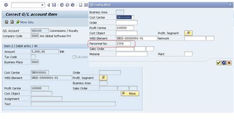 Pernr Field In Fb60 Transaction Sap Community