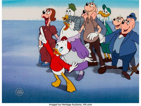 Ducktales 9 Character Production Cel Setup Walt Disney C 1987
