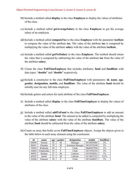 Object Oriented Programming Assignment 4 Pdf