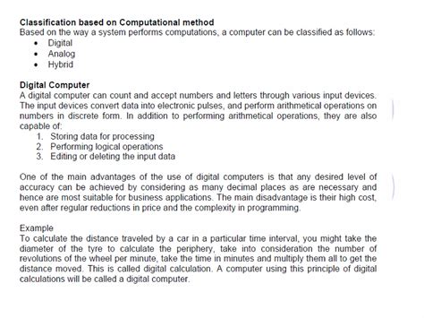 Classification Of Computers Ppt