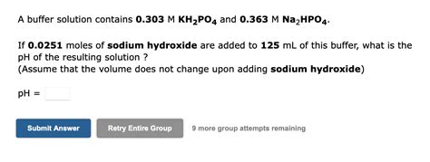 solved a buffer solution contains 0 303mkh2po4 and