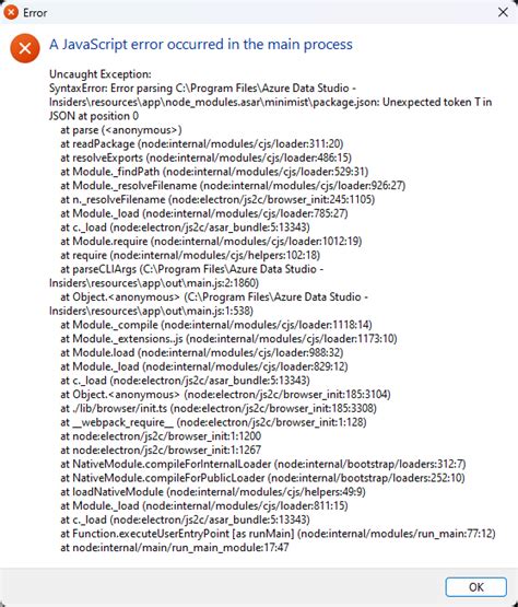 Azure Data Studio Insiders Installer Is Broken Issue Microsoft Azuredatastudio GitHub