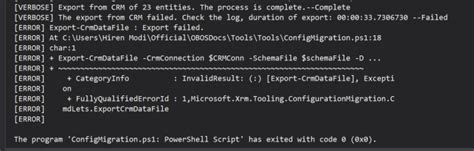 Config Data Export Schema File Validation Failed · Issue 107