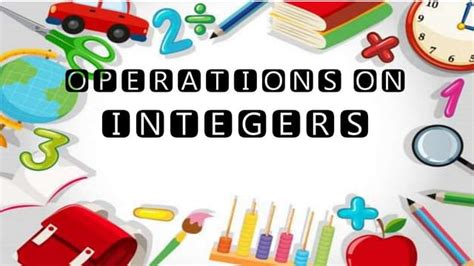 Operations Of Integers Pptx