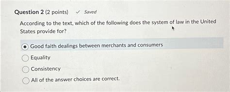 solved question 2 2 ﻿points ﻿savedaccording to the text