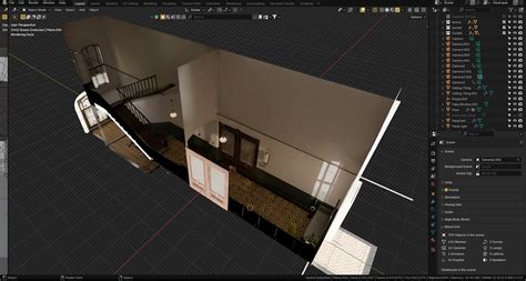 Staircase And Hallway In An Old House Finished Projects Blender