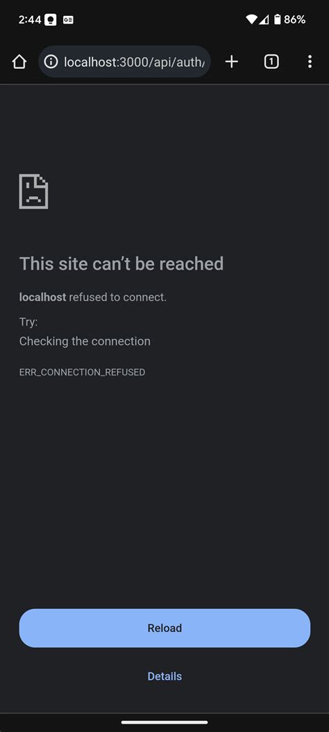 next js cannot login with oauth discord provider from non host device