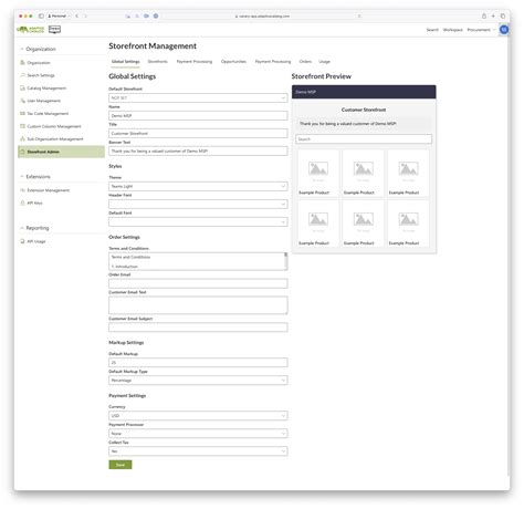 Storefront — Adaptive Catalog