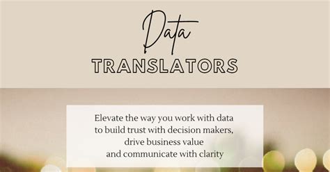 Data Translators