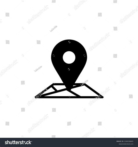 Gps Map Navigation Direction Solid Line Stock Vector Royalty Free 2149336641 Shutterstock