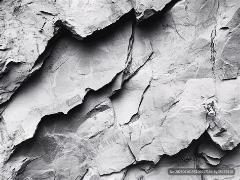 Ai创作图岩石 纹理 黑白 裂痕 石块 地质 表面 自然 质感 风化 缝隙 凹凸 地貌 岩面 肌理 昵图网