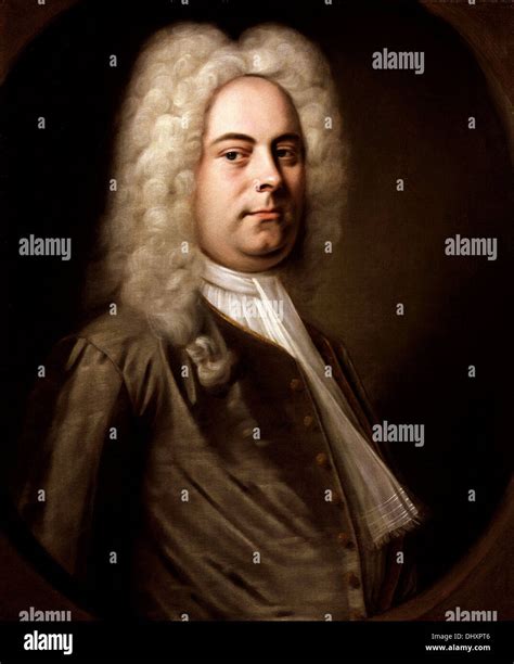 George Frideric Handel Composer By Balthasar Denner 1728 Stock