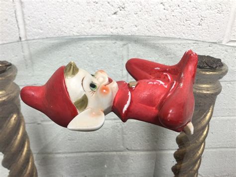 Pixie Elf Figurine Mid Century Thames Pixie In Red Suit Etsy