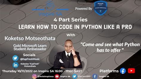 LEARN HOW TO CODE IN PYTHON LIKE R PRO YouTube