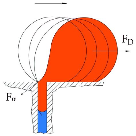 Schematic Of The Hydrodynamic And Interfacial Tension Forces Acting O Download Scientific