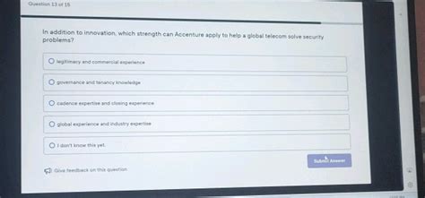 Question 13 Of 15 In Addition To Innovation StudyX