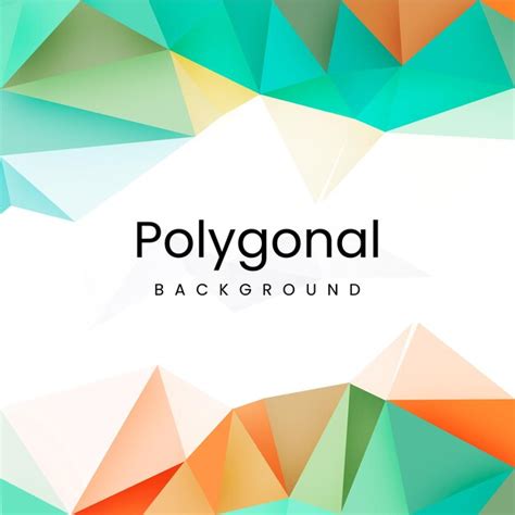 Premium Vector Polygonal Geometric Abstract Colored Background Vector