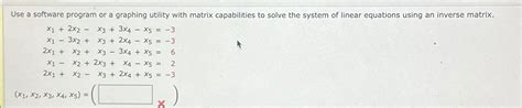 Solved Use A Software Program Or A Graphing Utility With