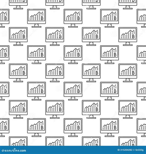 Bitcoin Graph Copyright And Microscope Line Icons Pack For Web App Vector CartoonDealer Com