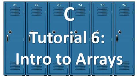 C Programming Tutorial Intro To Arrays In C Circuit Crush