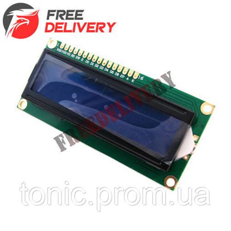 Lcd 1602 модуль для Arduino ЖК дисплей 16x2 Blue Tn Id2202248258
