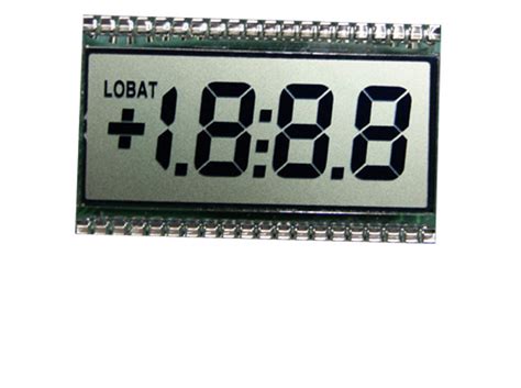 Customized Size Monochrome 7 Segment 3 12 Digit Display Lcd For Ammeter And Voltmeter Custom