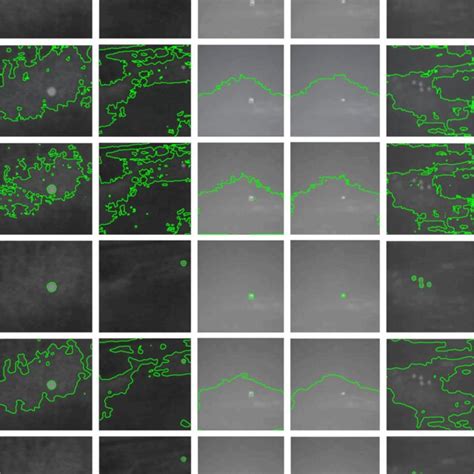 segmentation results of five models for five infrared images with small