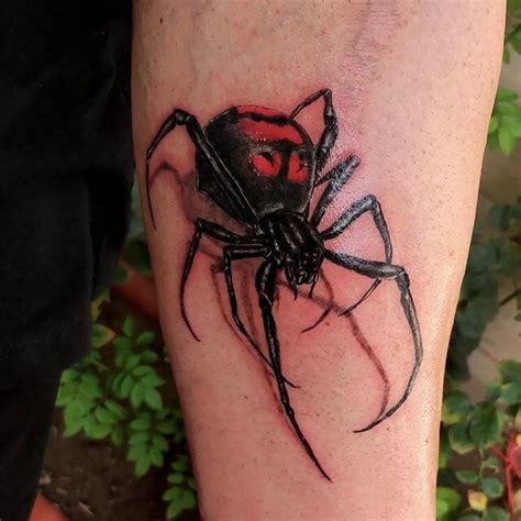 Black Widow Spider Tattoo Meaning For Guys Strength Danger And Identity