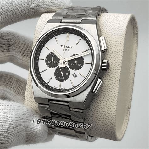 Tissot 1853 T Classic Prx Chronograph White Dial Stainless Steel With