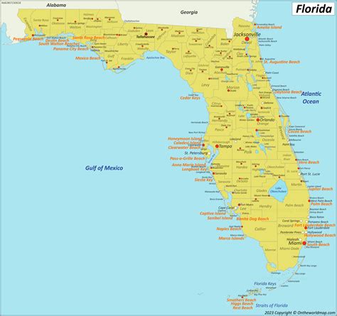 Florida Best Beaches Map 32 Best Beaches In Florida