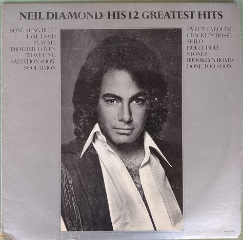 Neil Diamond His 12 Greatest Hits Vinyl Music