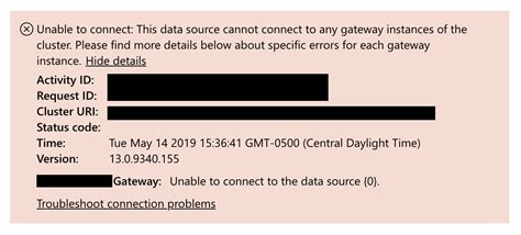 Solved Data Gateway Unable To Connect To The Data Sourc