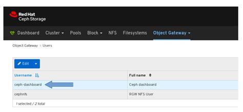 Chapter 8 Object Gateway Dashboard Guide Red Hat Ceph Storage 4