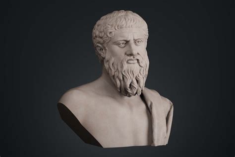 👤 Plato Bust・ Stl File For 3d Printing And Cnc Machining Laser