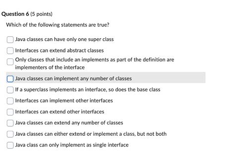 Solved 2uestion 6 5 Points Which Of The Following