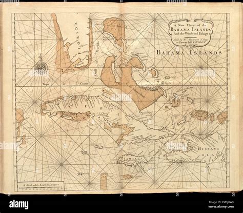 A New Chart Of The Bahama Islands And The Windward Passage Nautical