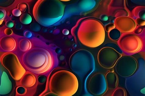 Premium Ai Image Trendy Liquid Bubble Pattern Ai Generative