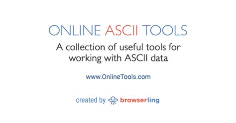 Convert Bytes To ASCII Online ASCII Tools