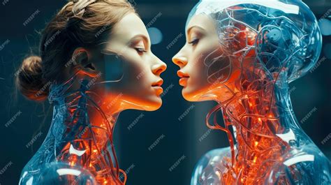 Premium Ai Image Scifi Depiction Of Cybernetic Women And Neural