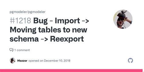 bug import moving tables to new schema reexport · issue 1218