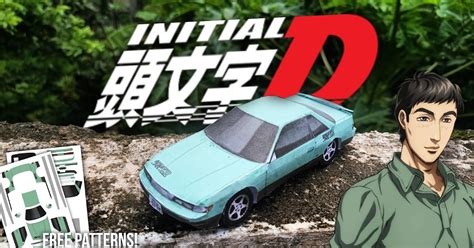 Koichiro Iketanis Nissan Silvia S13 From Initial D Paper Scale Model