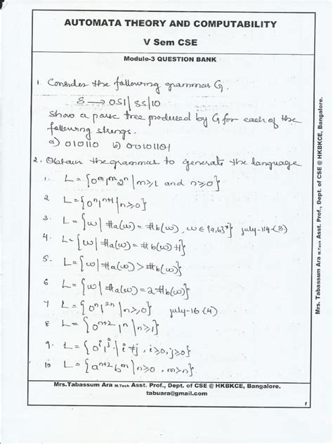 Flat Module 3 Question Bank Pdf