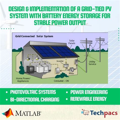 design and implementation of a grid tied pv system with battery energy