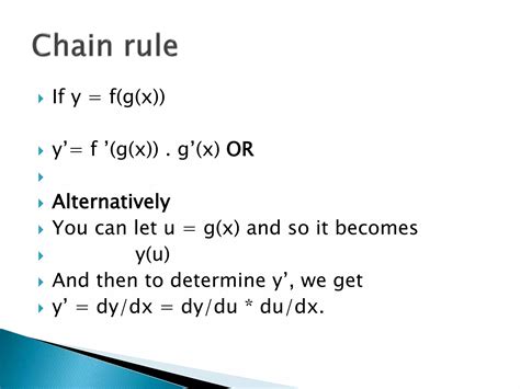 Chain Rule Ppt