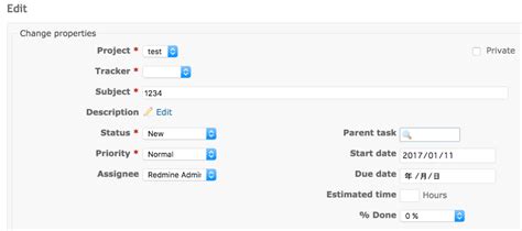 Edit Issuepng Redmine