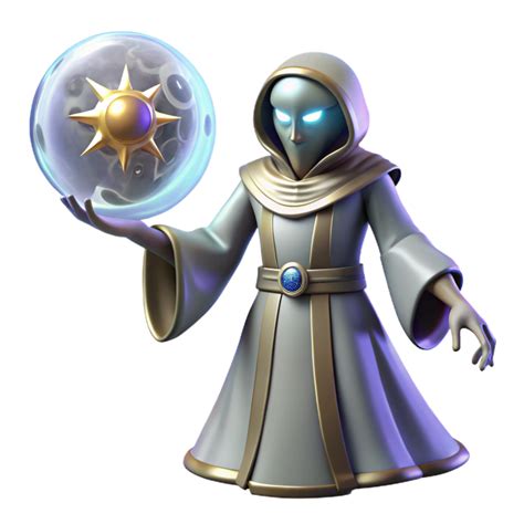 Elegant Rustic 3d Render Mystic Wizard Celestial Orb Authentic 57143557 Png