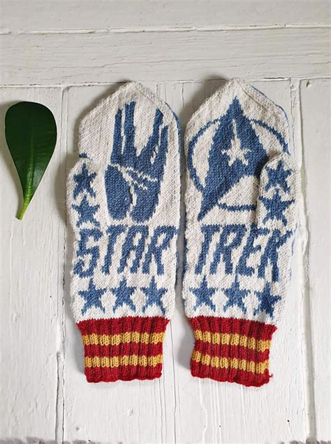 Knit A Pair Of Star Trek Inspired Mittens Featuring Spock Designed By