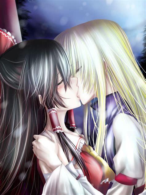 Reimu X Yukari Touhou Anime Yuri Anime Anime