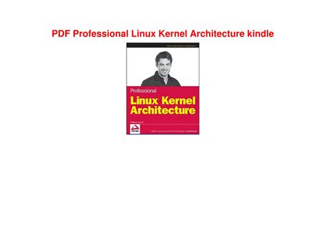 Ppt Pdf Professional Linux Kernel Architecture Kindle Powerpoint