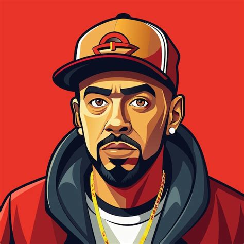 A Drawing Of A Man Wearing A Hat With The Word Quot He Is Wearing A Hat Quot Premium Ai